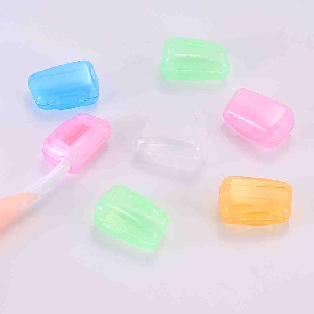 Fleesion Toothbrush cover Toothbrush head cover Electric toothbrush head cover Portable manual toothbrush protective cover plastic cover 20PCS