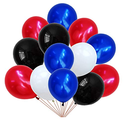 Blue Red Black White Balloon Garland Arch Kit, for Boy Birthday Baby Shower Graduation Party Decorations