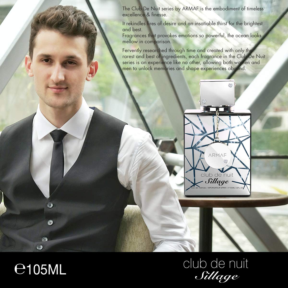 Cologne for Men 3.6 oz Eau De Parfum Spray Club De Nuit Sillage Cologne By Armaf Eau De Parfum Spray (Unisex) !Optimal price!