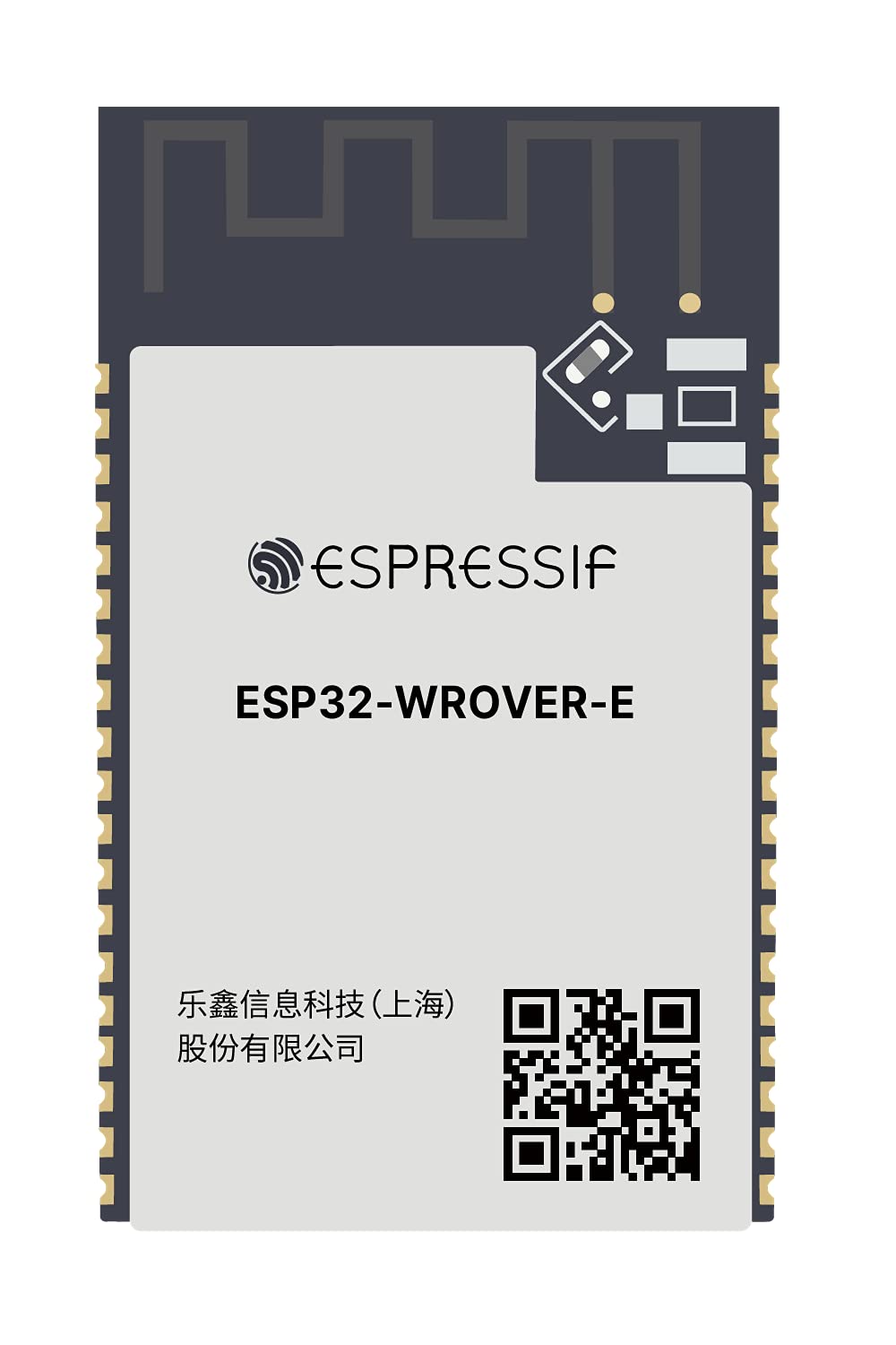 Espressif ESP32-WROVER-E Module, WiFi-BT-BLE MCU, 4MB Flash, 8MB PSRAM, PCB Antenna
