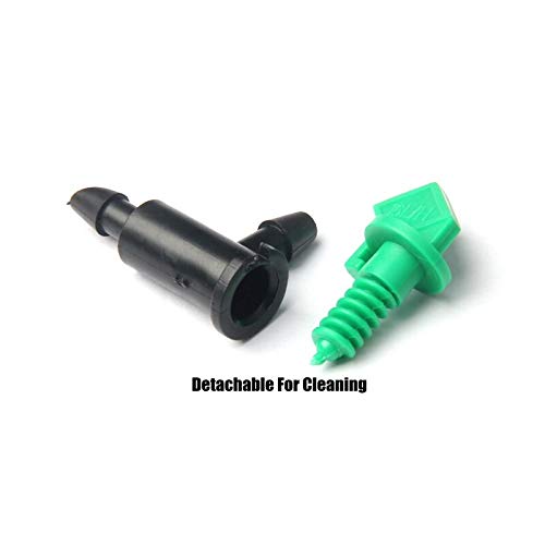 Koleso 30pcs 16L/H Green Barbed Connector Watering Flag Drippers Switch Mini Practical Sprayer Garden Home Drip Irrigation Emitters-17211
