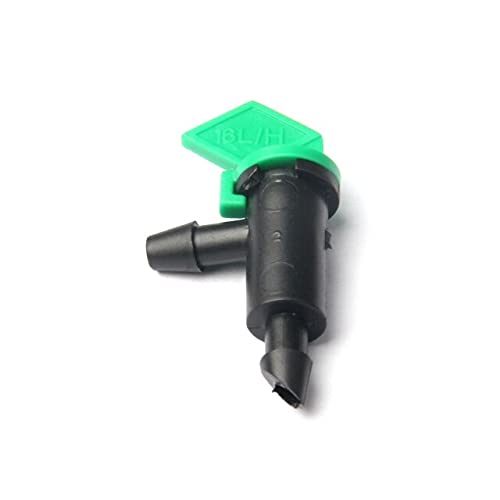 Koleso 30pcs 16L/H Green Barbed Connector Watering Flag Drippers Switch Mini Practical Sprayer Garden Home Drip Irrigation Emitters-17211