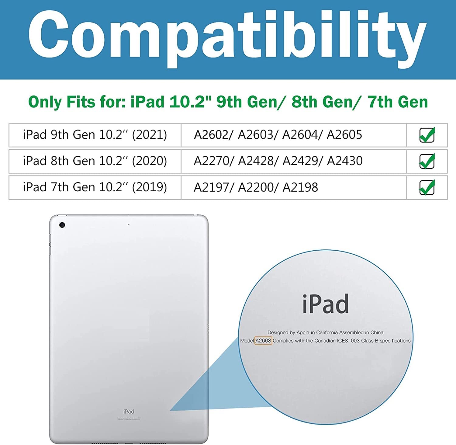 ProCase Smart Case for iPad 10.2 Case iPad 9th 8th 7th Generation Case, Hard Back Protective Cover iPad Case for iPad 10.2 Inch – Black