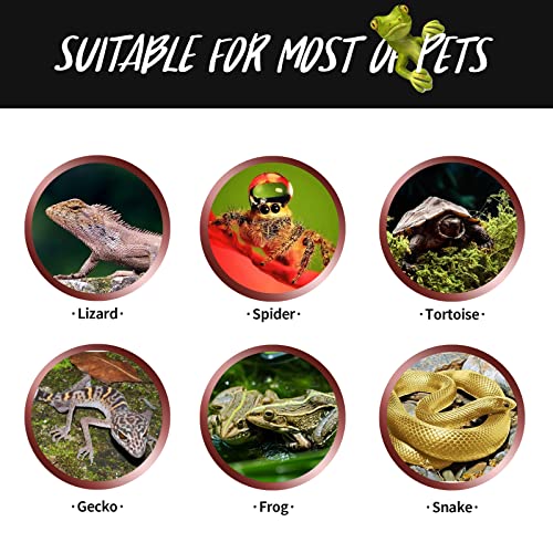 FIVEAGE 75W Red Heating Light Infrared Bulb UVA Spot Heat Lamp for Reptile and Amphibian Use - Lizard Tortoise Spider Snake Chameleon 2 Pack