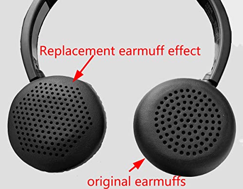 Maintenance Substitute Ear Pads Compatible with JVC HA-S20BT AHT-S28BT HA-S22W HA-S23W HA-S24W Headset Replacement Cushion (Black)