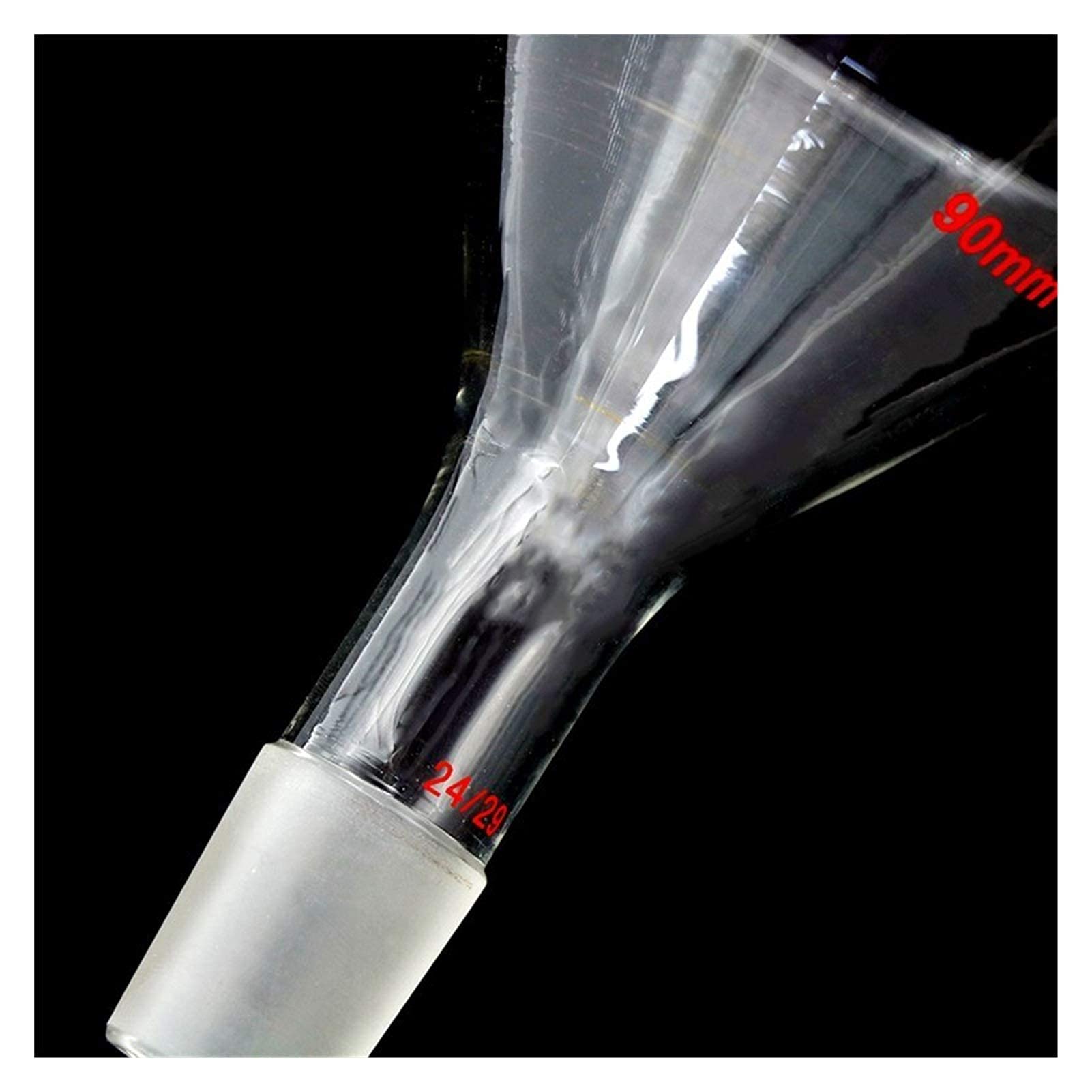 Youmine Science lab Science lab 100ml Chemistry Laboratory Glassware,Lab Glassware,Made from Borosilicate 90mm 24/29 Glass Powder Funnel