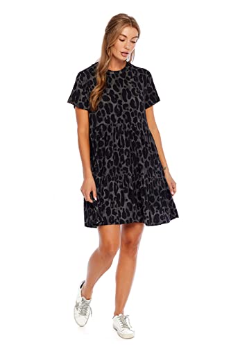 Mud Pie baby girls Dress, Black, X-large Mud Pie Leopard Poncey Dress Black X Large, Black, X-Large US