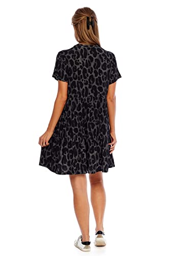 Mud Pie baby girls Dress, Black, X-large Mud Pie Leopard Poncey Dress Black X Large, Black, X-Large US