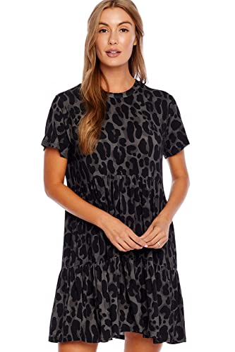 Mud Pie baby girls Dress, Black, X-large Mud Pie Leopard Poncey Dress Black X Large, Black, X-Large US