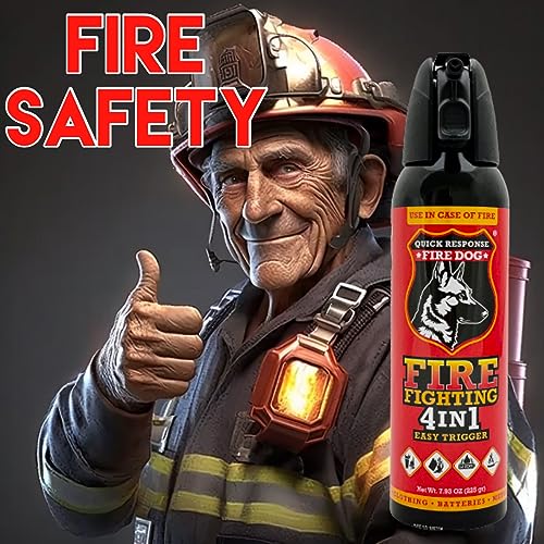4-in-1 Mini Suppressant - Car Fire Suppressor for Auto-Mobile, Truck, Boat - Home Fire Suppressor for Kitchen - Small Fire Suppressor for Clothing, Batteries - Portable Fire Eliminator - 2 Pack