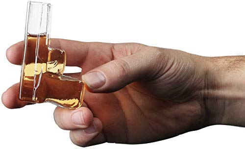 Pistol Whiskey Gun Decanter & Pistol Shot Glasses Set - Comes with A large Carrying Case - Drinking Party Accessories, Pistol Gun Liquor Decanter Bottle Great Gift!