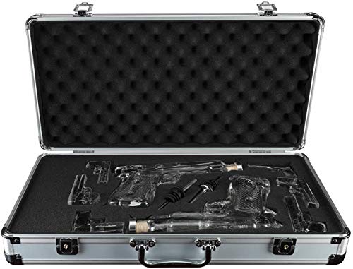Pistol Whiskey Gun Decanter & Pistol Shot Glasses Set - Comes with A large Carrying Case - Drinking Party Accessories, Pistol Gun Liquor Decanter Bottle Great Gift!