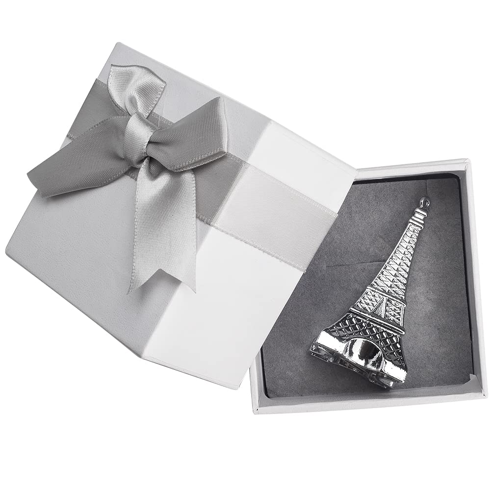 64GB Tower USB Flash Drive with Gift Box, Leizhan Tower Shape Metal Thumb Drive Memory Stick Creative Gift Pendrive Zip Drive, Silver
