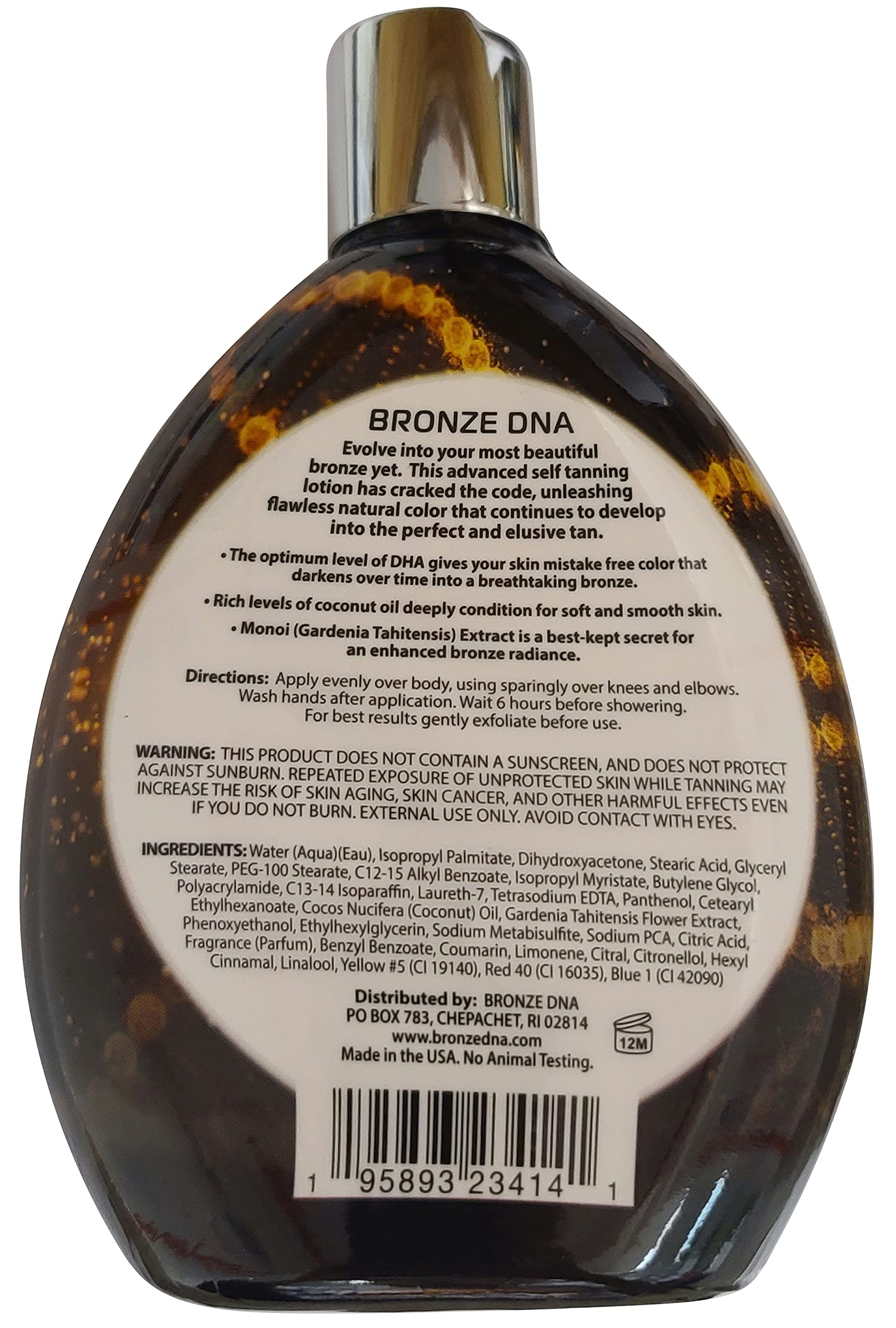 Bronze DNA Natural Sunless Self Tanner Lotion – Sunless Self Tanner for Women and Men – The Gradual Self Tanner for Light, Medium & Dark Tans – XL 13.5 Oz Bottle - Physics Color