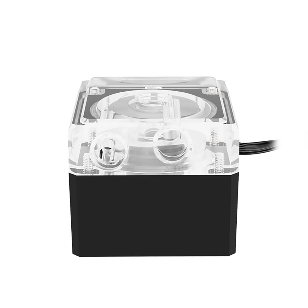 CPU Water Cooler Pump,Pump for PC Water Cooling Systems-Support PWM -800L/H-G1/4 Threaded Hole