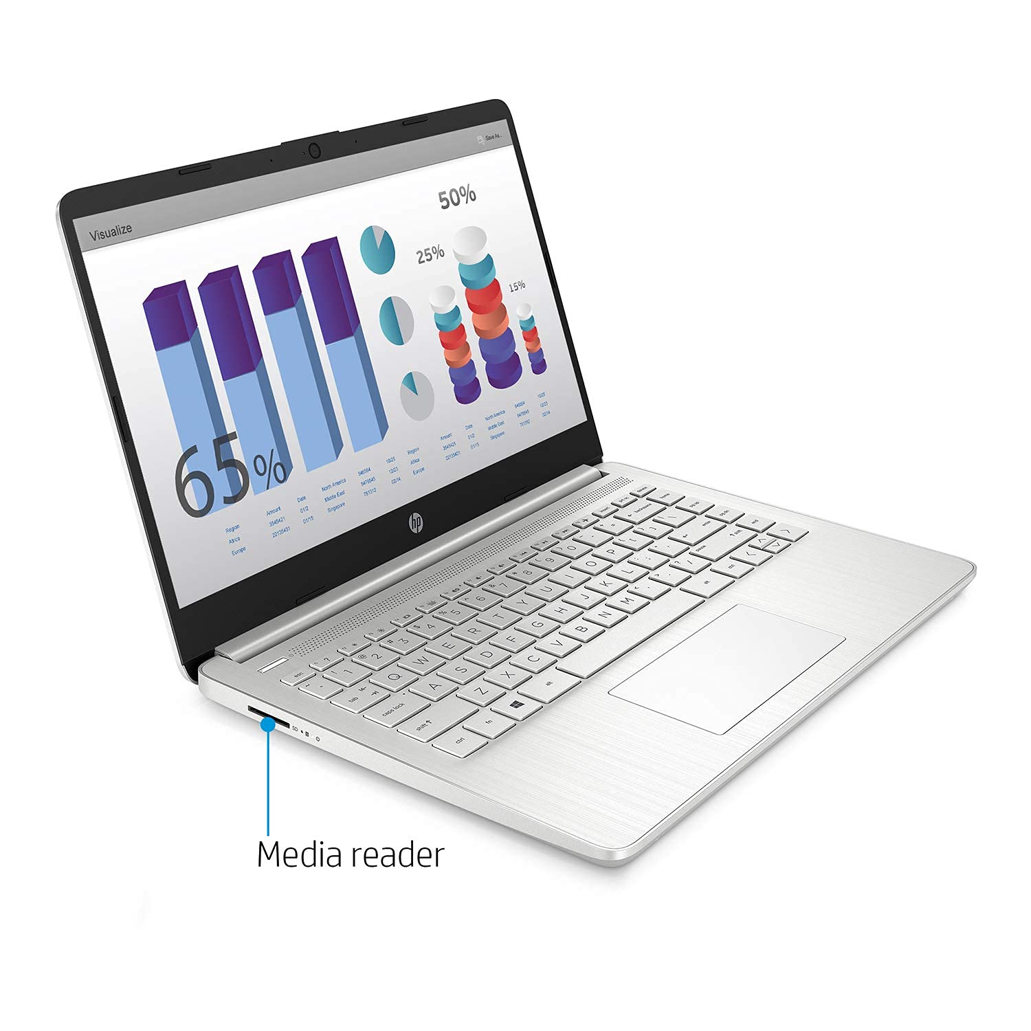 HP Laptop, 14In HD Touchscreen, AMD Athlon Processor, Webcam, HDMI, Wi-fi, Long Battery Life, Online Conferencing, Win 10, Premium, Natural Silver, 8GB RAM 128GB SSD (Renewed)