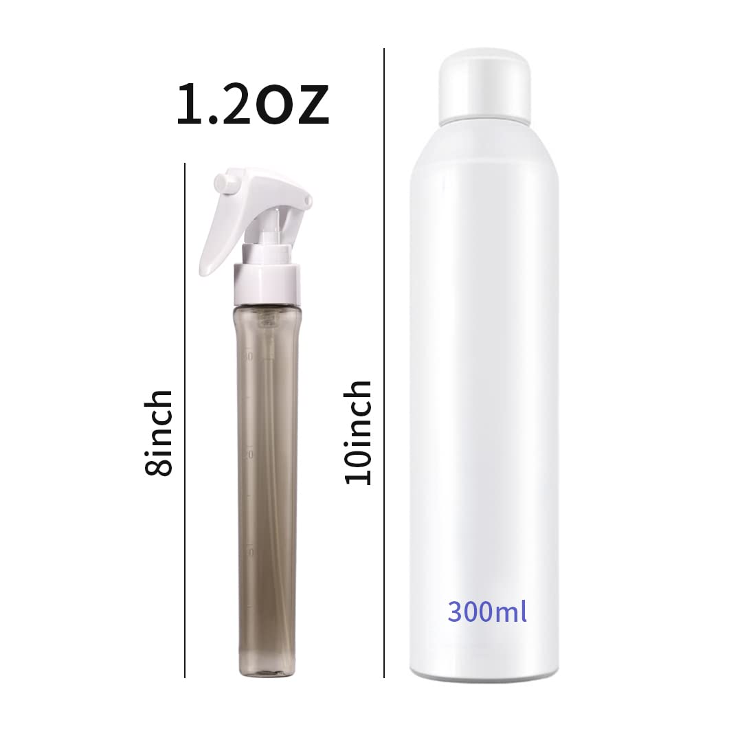 CGBARBER 6Packs Small Spray Bottles, Plastic Travel Bottles Size,Mini Bottle Set, Calibration Refillable Reusable Liquid Containers Cleaning Solution Makeup Bottles for Anywhere (1.2oz)