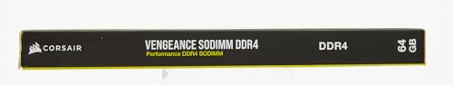 Corsair Vengeance Performance SODIMM 64GB (2x32GB) DDR4 3200MHz CL22 Unbuffered for AMD Ryzen 4000 Series Notebooks Memory - Black