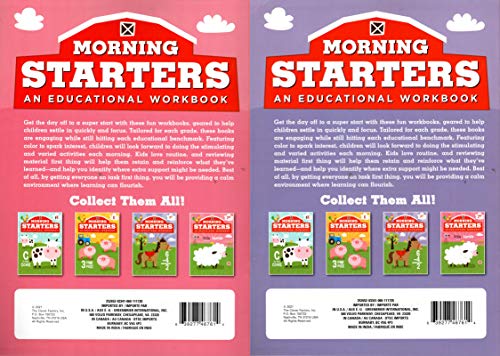 First Grade & Second Grade - Morning Starters Educational Workbooks - Set of 2 Books - v11