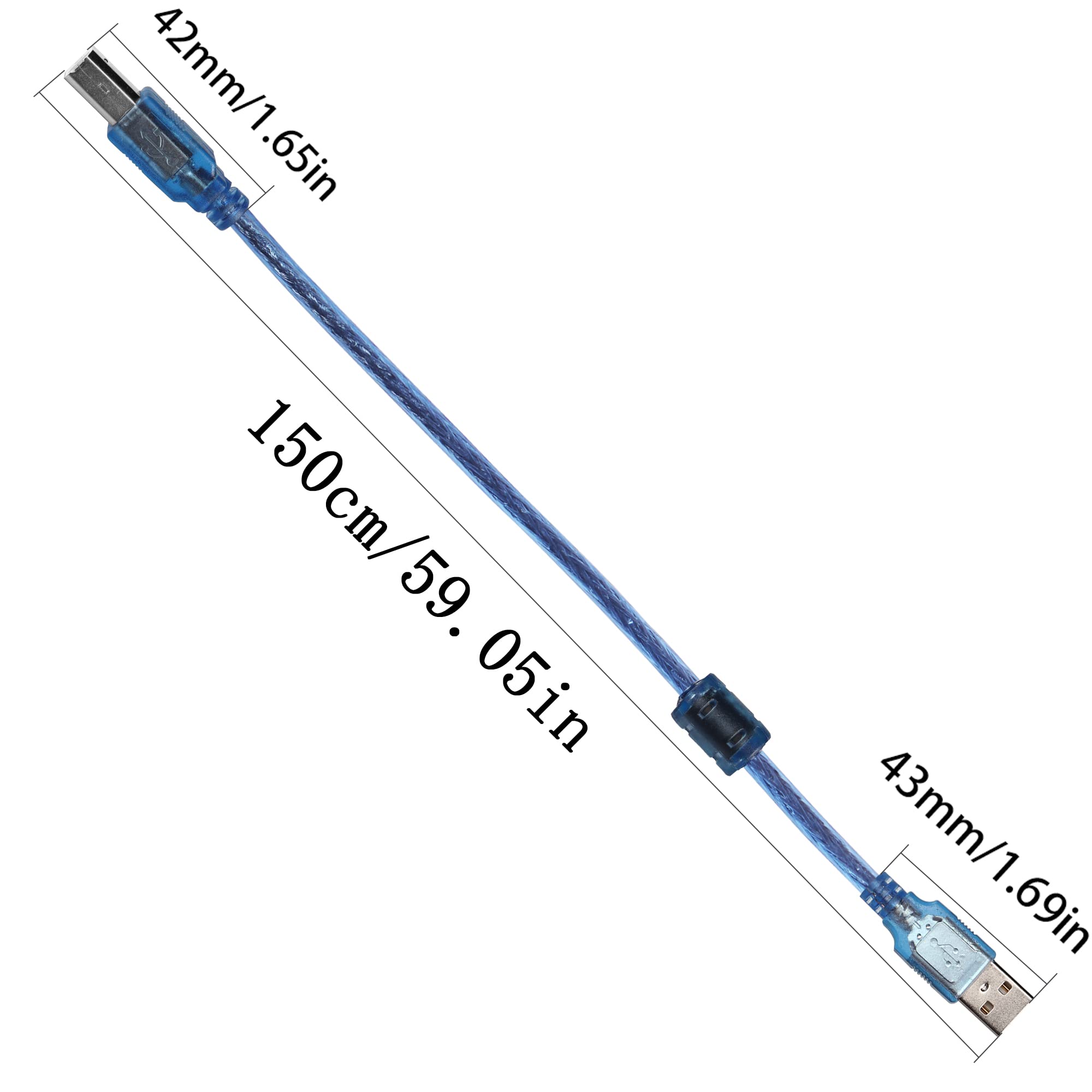 QIANRENON Printer Sharing Switch, 2-Port USB 2.0 Switch Adapter for USB Device Port Sharing Between 2 Computers (2 Switch),with 2 Pack USB 2.0 Male Cable