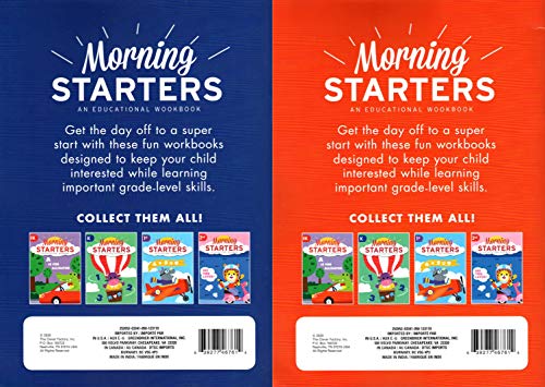 First Grade & Second Grade - Morning Starters Educational Workbooks - Set of 2 Books - v11