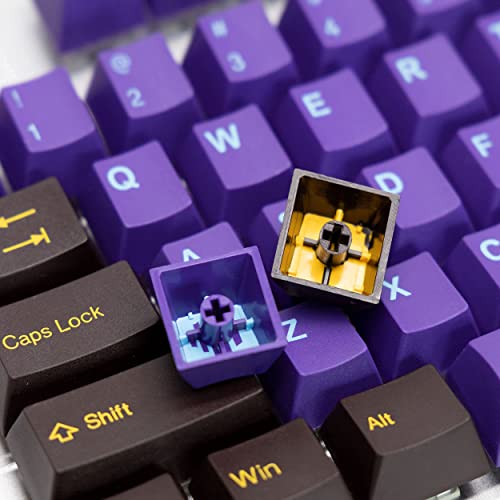 TAI-HAO Cubic Profile Chocolate Factory Keycaps 113 ANSI Layout Compatible with All MX Types Keyboards(61/87/104/108+1.75U Shift Key) Custom Keycap Set