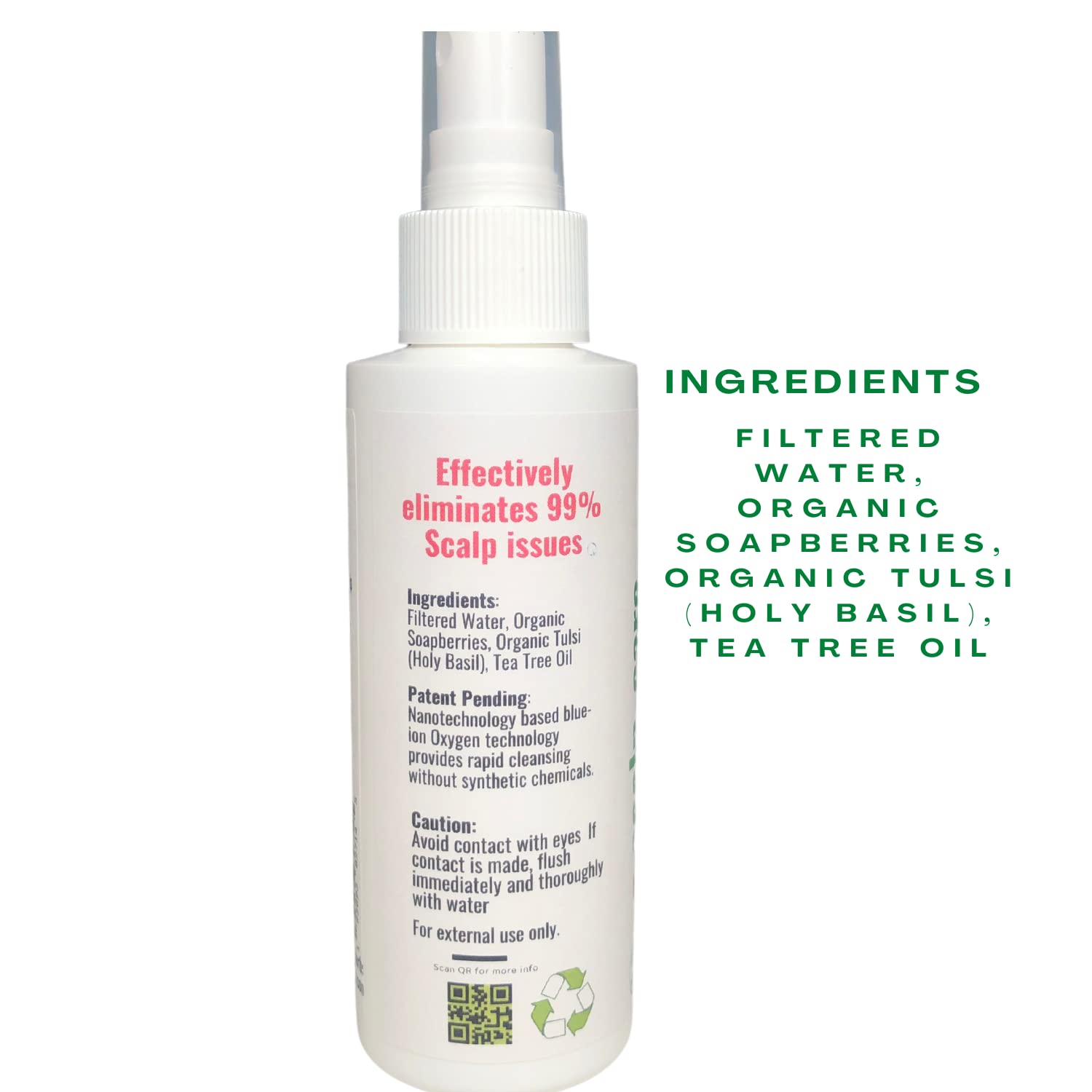 Herbal Dermatitis Dry Shampoo, Itchy Scalp Folliculitis Solution with Leave-In Tea Tree Oil Anti-Dandruff Conditioner for Men and Women. Safe and Effective for Sensitive Skin and Scalp.