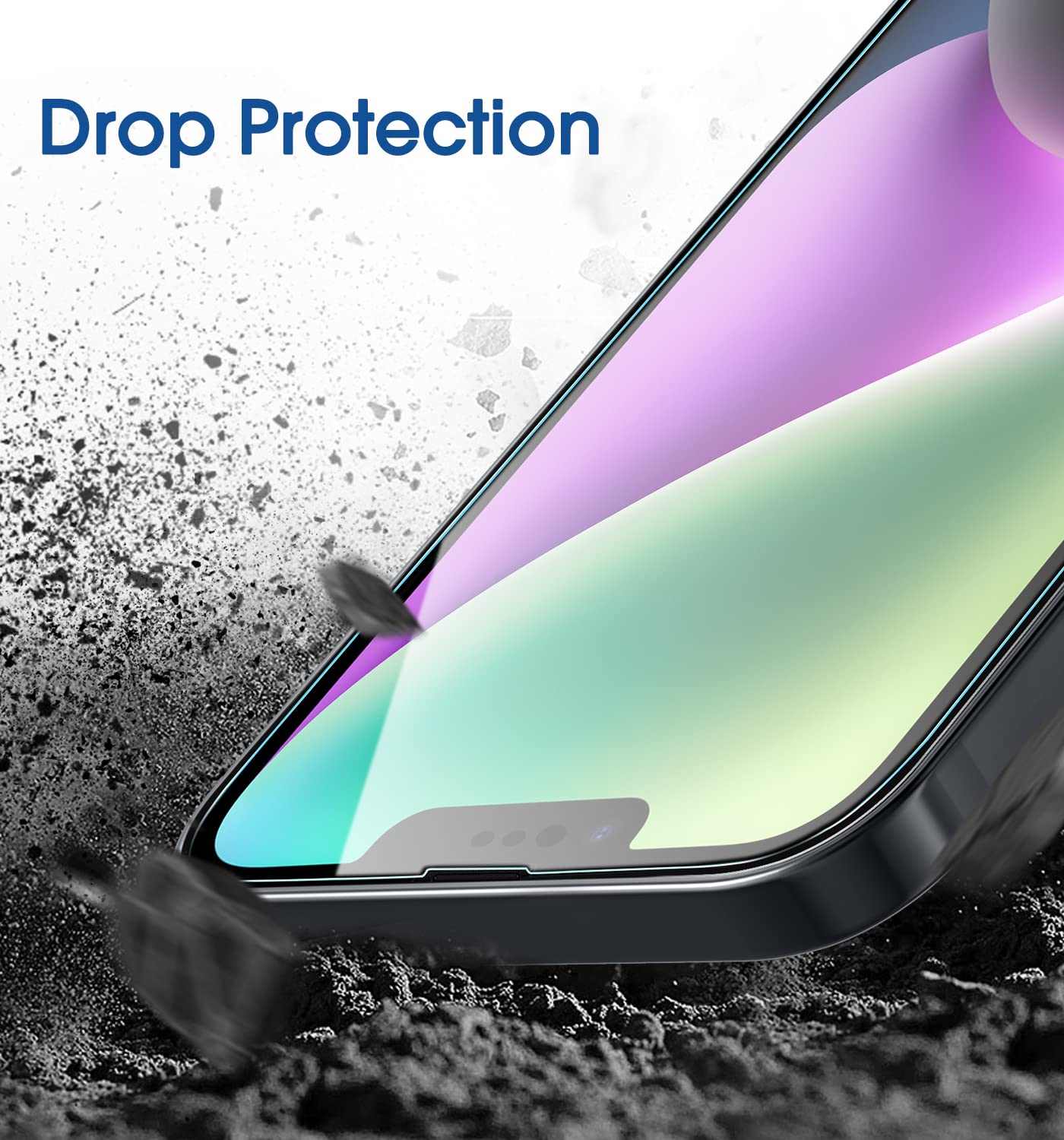amFilm Screen Protector OneTouch for iPhone 14 Plus 6.7" 2022 iPhone 13 Pro Max 6.7" 2021 with Easy Installation Kit, Full Coverage Case Friendly, Tempered Glass, 2 Pack
