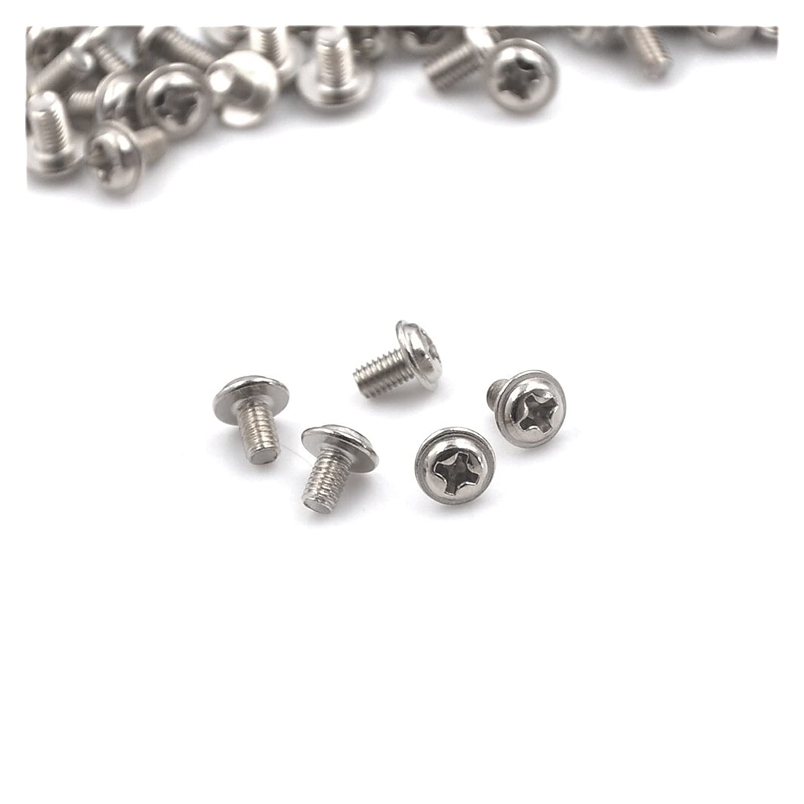 OPYTR Screw Anchors 100Pcs M3 Screw PC Case Hard Drive Precision PSU 6/32" Hex Screws for Computer Floppy DVD ROM Motherboard M3X5 5mm Anchors