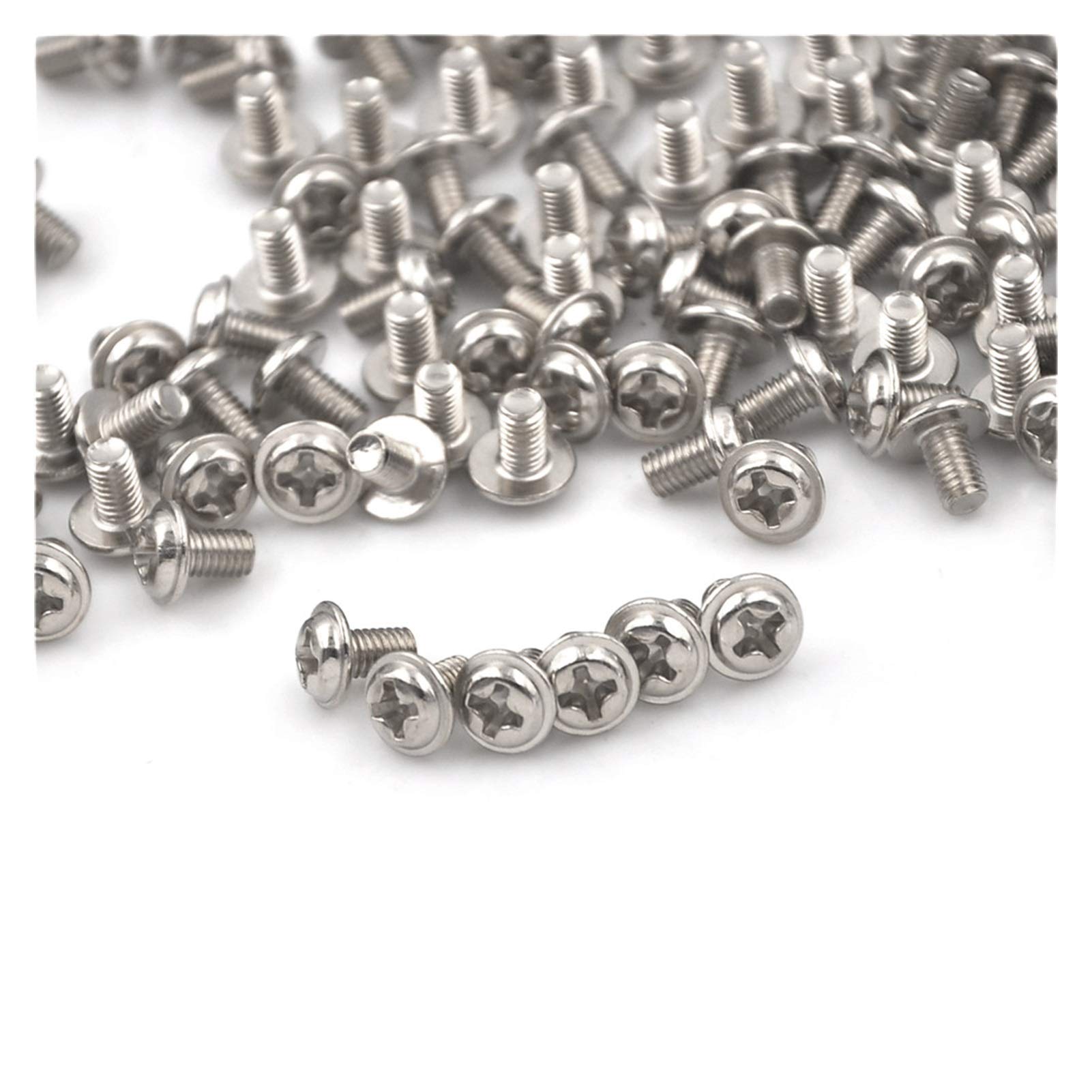 OPYTR Screw Anchors 100Pcs M3 Screw PC Case Hard Drive Precision PSU 6/32" Hex Screws for Computer Floppy DVD ROM Motherboard M3X5 5mm Anchors