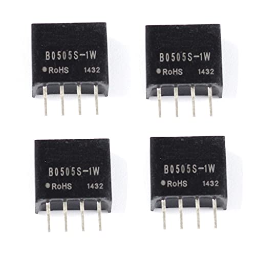 Rakstore 4 Pcs B0505S-1W DC-DC Isolated Converter 5V to 5V Power Supply Module 4 Pins Power Module
