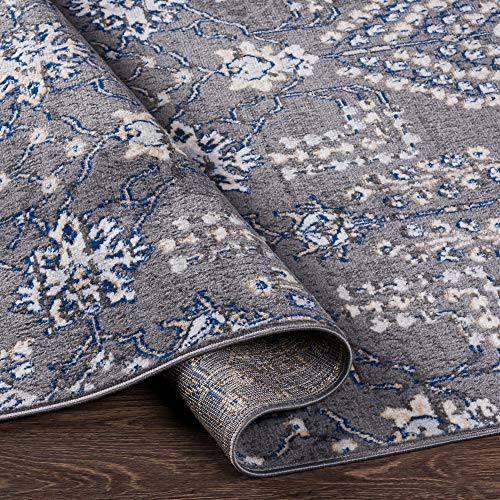 Artistic Weavers Bohemian Floral Dale Area Rug, 5'3" x 7', Gray