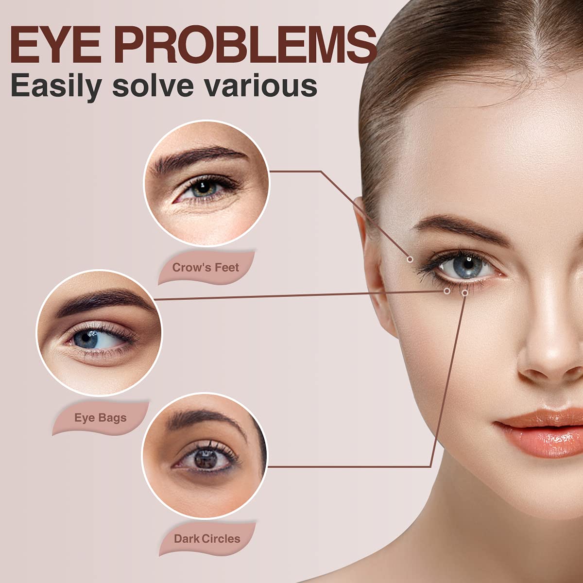ATIDIE Caffeine Eye Cream: Anti-Wrinkle, Dark Circle & Puffiness Reducer, All Skin Types, 50ml