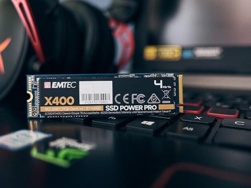 Emtec 500GB X400 Power Pro M.2 2280 PCIe Gen 4.0 x4 Internal Solid State Drive (SSD) ECSSD500GX400