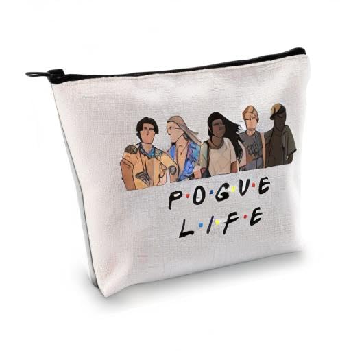 GJTIM Outer Pogue Zipper Pouch OBX North Carolina Friends John B JJ Pope Kiara Makeup Bag for Women