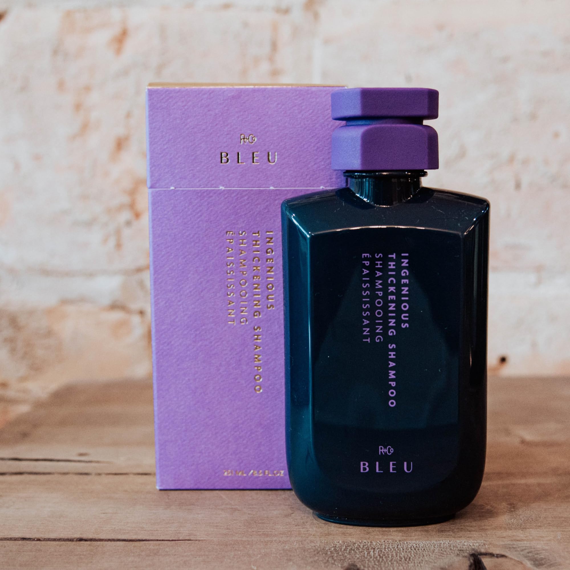 R+Co BLEU Ingenious Thickening Shampoo β Boosts Body, Bounce, and Shine for Fine Hair, Cleanses and Clarifies, Removes Product Buildup, Adds Instant Volume, 8.5 oz