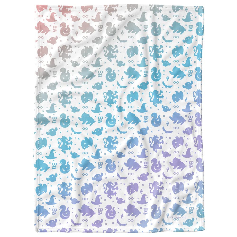 Harry Potter Lightweight Baby Blanket, 30"X40", Cutesy Icons Unisex for Infants Girls & Boys
