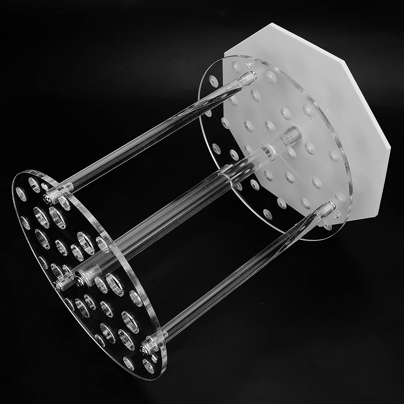 Pipette Rack Test Tube Rack, 28-Holes Pipette Rack Lab Pipette Holder Plexiglass for Student and Teacher for Chemical Laboratory
