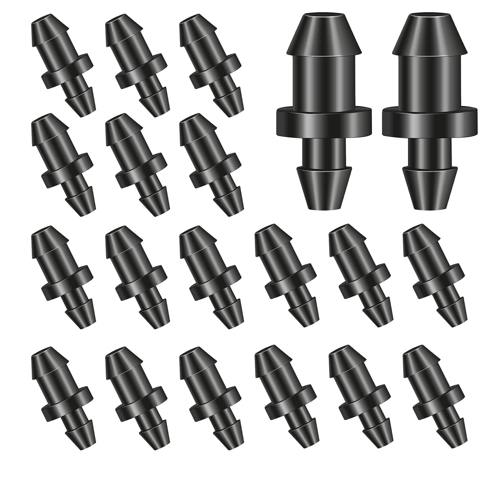 150 Pieces Drip Irrigation End Plugs Coolrunner Goof Plugs for Drip Irrigation Black Plug Drip Irrigation Tube End Closure Irrigation Garden Lawn Supplies