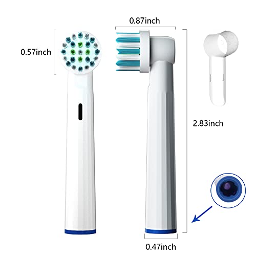 Replacement Toothbrush Head for Oral-B Braun, 12 Pack Tooth Brush Heads Covers Sets, Soft Sensitive Precision Spin Heads for Oral-B 7000/Pro 1000/9600/ 5000/3000/8000