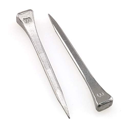 E-outstanding 50-Pack Low Carbon Steel 2 Inch E5 Horseshoe Nails, Polished and Galvanized
