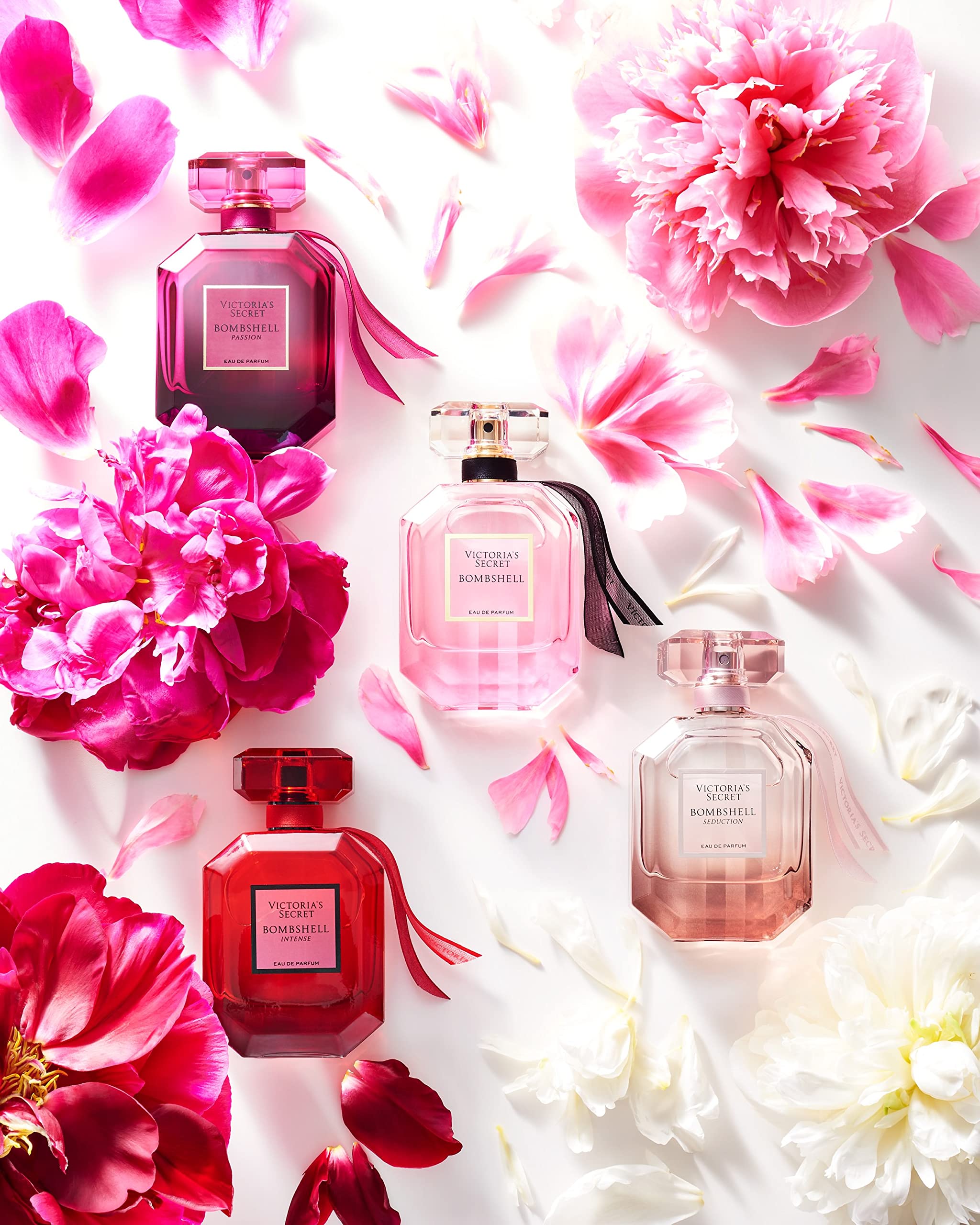 Victoria's Secret Bombshell Passion Eau de Parfum, Notes of Sparkling Cassis, Queen Peony & Fuchsia Rose, Perfumes for Women (3.4 oz)