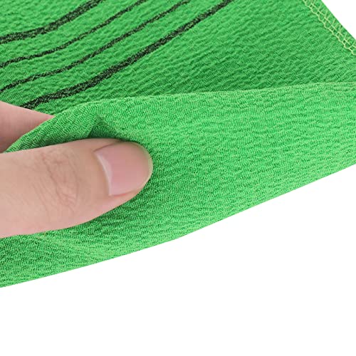 Molain 8Pcs Asian Exfoliating Bath Washcloth Large Size Korean Exfoliating Mitt Reusable Premium Viscose Rayon Exfoliating Shower Towel Body Scrub Bath Sponges