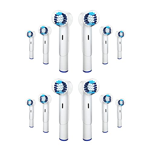 Replacement Toothbrush Head for Oral-B Braun, 12 Pack Tooth Brush Heads Covers Sets, Soft Sensitive Precision Spin Heads for Oral-B 7000/Pro 1000/9600/ 5000/3000/8000
