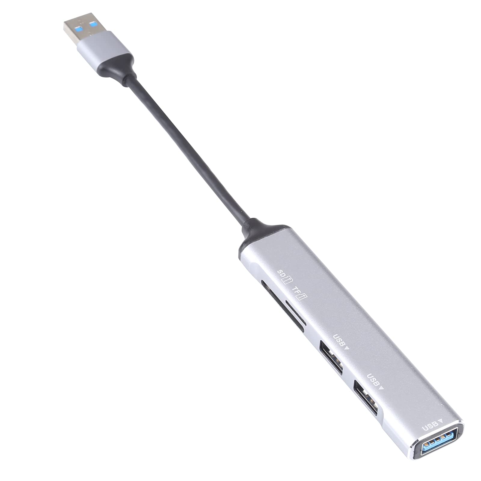 Convenient and Practical 5 in 1 USB 3.0 to SD/TF Card Slot + 3 USB 3.0 Ports Multifunctional Docking Station HUB
