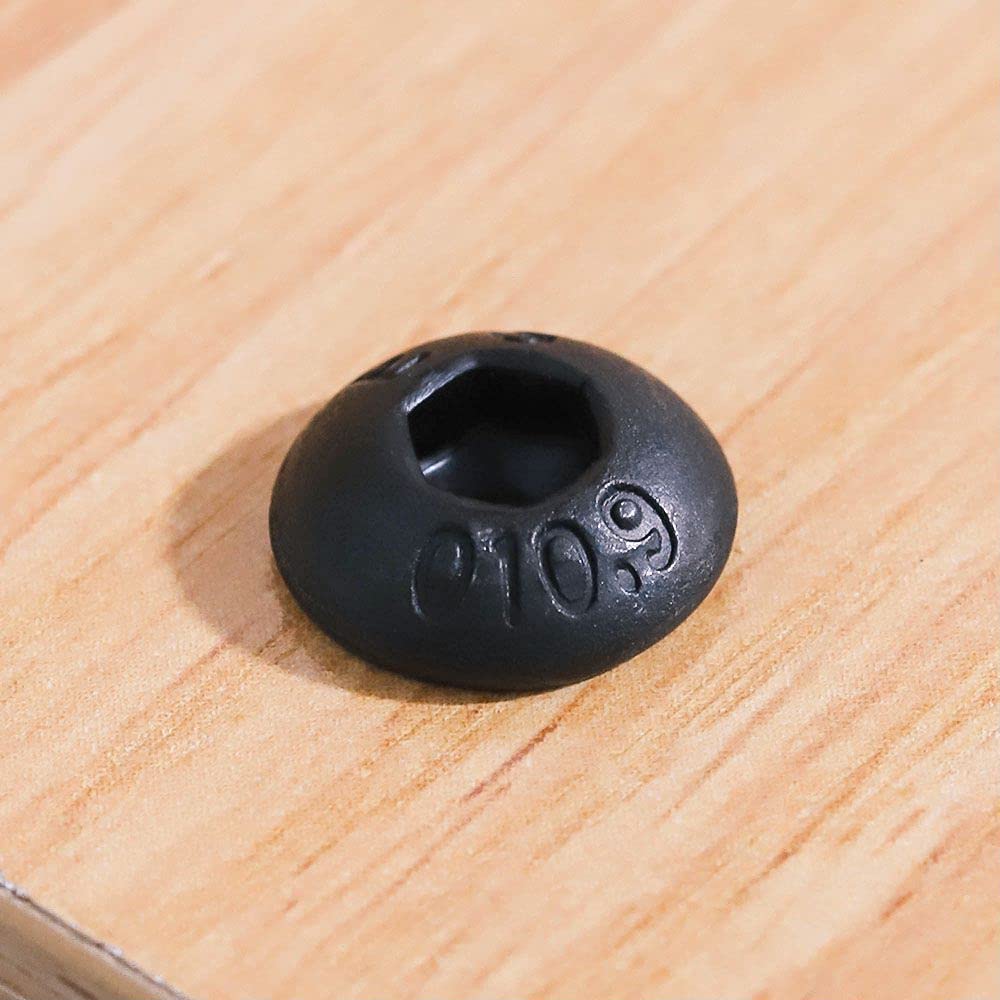 Glvaner M10-1.5 x 40mm (10 pcs) Button Head Socket Cap Screws Bolts, Black Oxide Finish, 10.49 Grade Alloy Steel, Full Thread, Allen Hex Drive