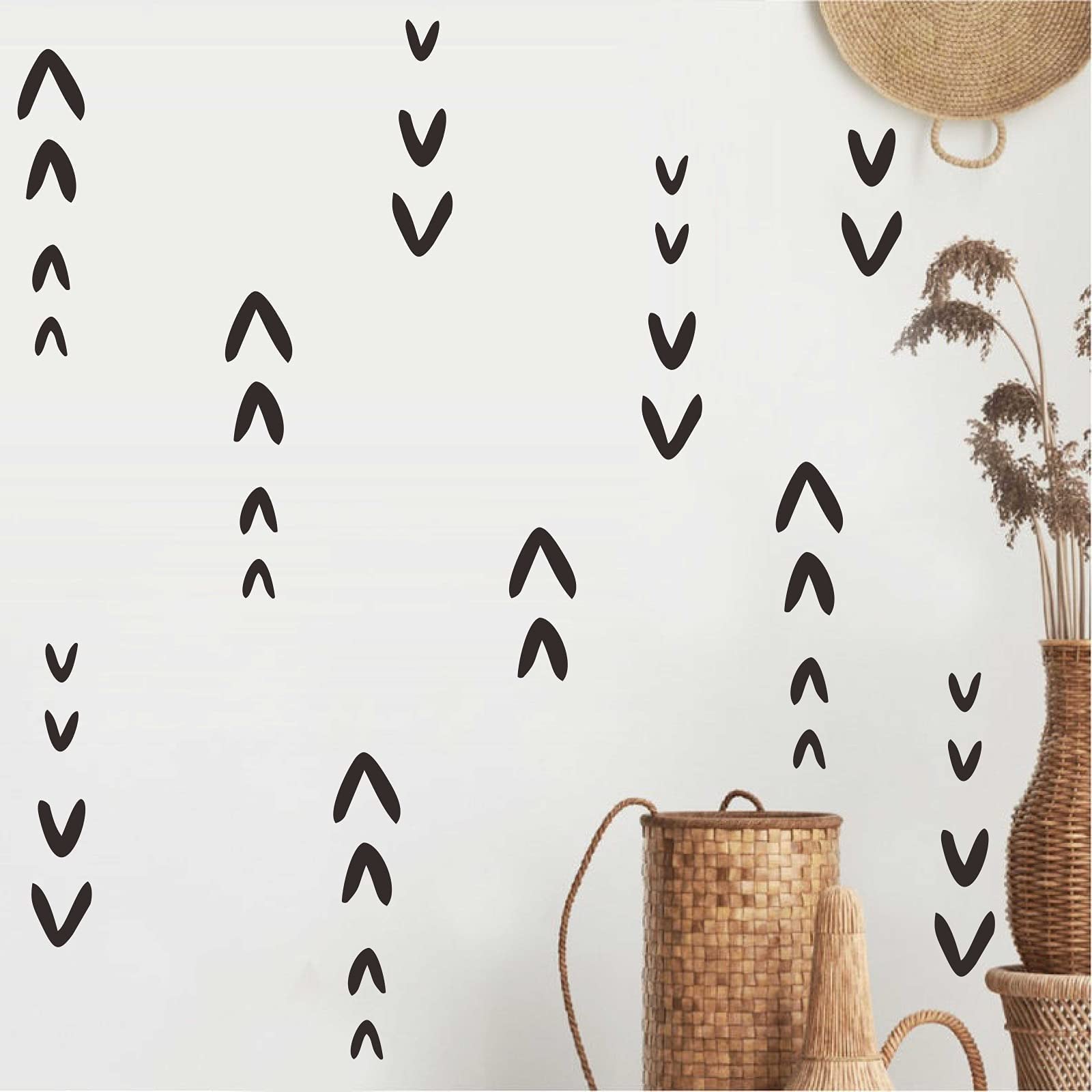 Geometric Wall Decals Arrow Wall Stickers Modern Wall Decal Minimalist Stripes Wall Stickers Removable Peel and Stick Wall Decals for Nursery Bedroom Living Room