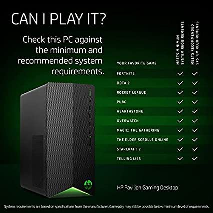 HP 2022 Pavilion Gaming Desktop, AMD Ryzen 5 5600G 6-Core Processor, AMD Radeon RX5500 4 GB, 8GB RAM, 256GB SSD, HDMI, WiFi, Bluetooth, Mouse + Keyboard, Windows 11 Home, Black, IFT 32GB USB Drive