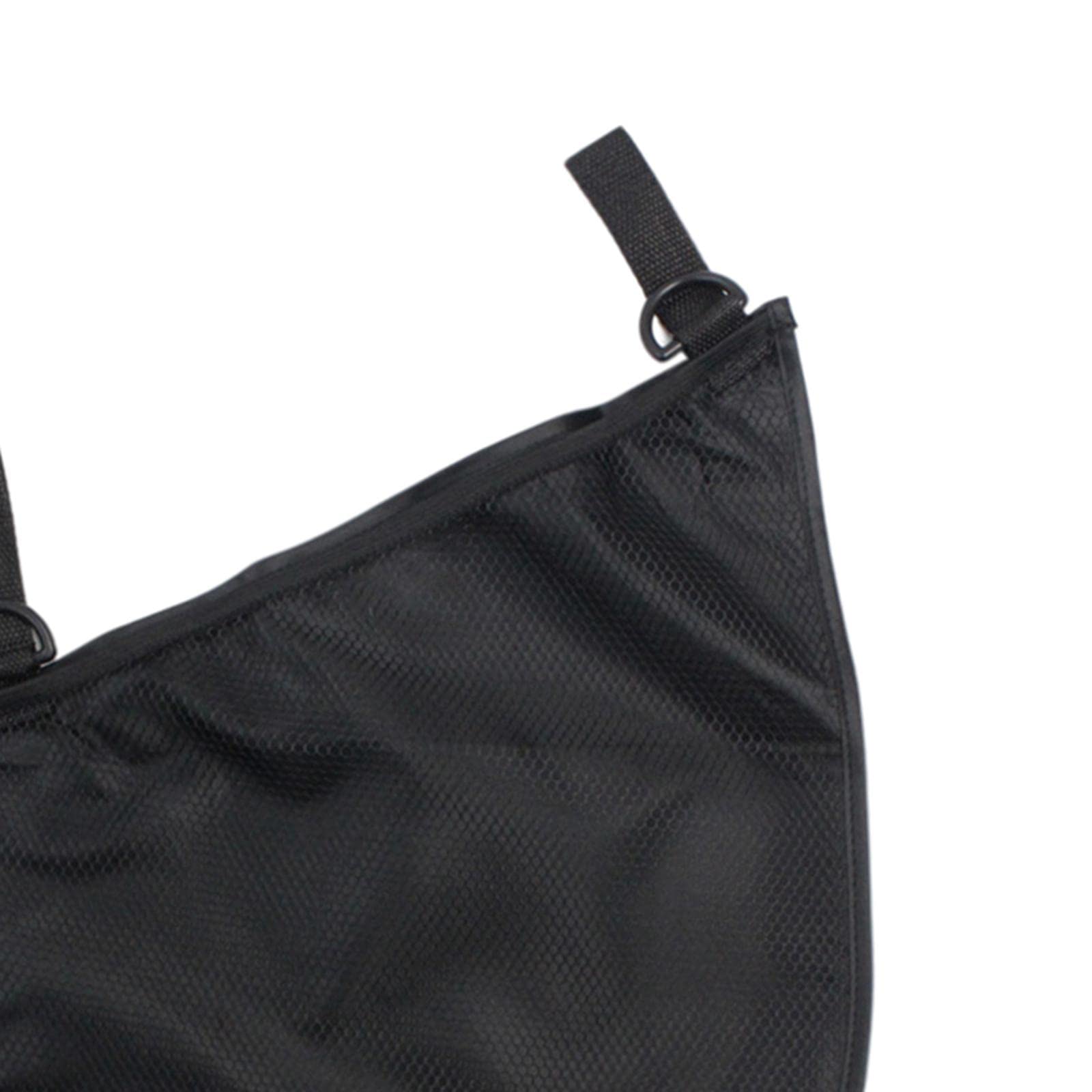 Colcolo Universal Multifunction Buggy Net Bag Baby Stroller Side Hanging Mesh Bags Organizer Pouch Lightweight Carrying Diapers Pocket Gift, Black
