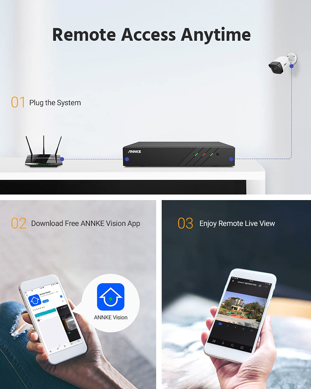 ANNKE 6MP PoE NVR with 2TB HDD Pre-Installed, H.265+ 8CH Surveillance Netword Video Recorder Supports Up to 8X 6MP/5MP/4MP/1080P IP Camera, 24/7 Recording, Power Over Ethernet, Easy Remote Access